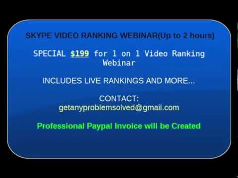 YouTube Video Ranking tips and tricks to rank videos WEBINAR 2017 - YouTube