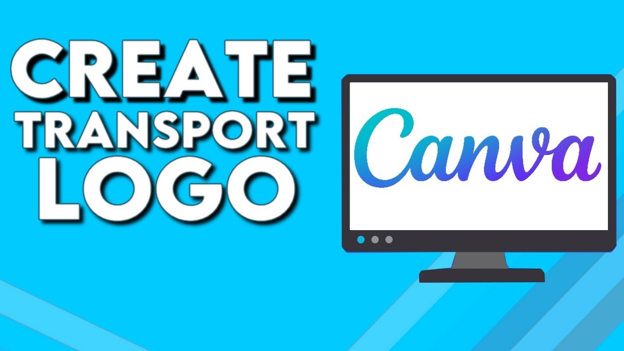 How To Make And Create Transport Logo on Canva PC - YouTube