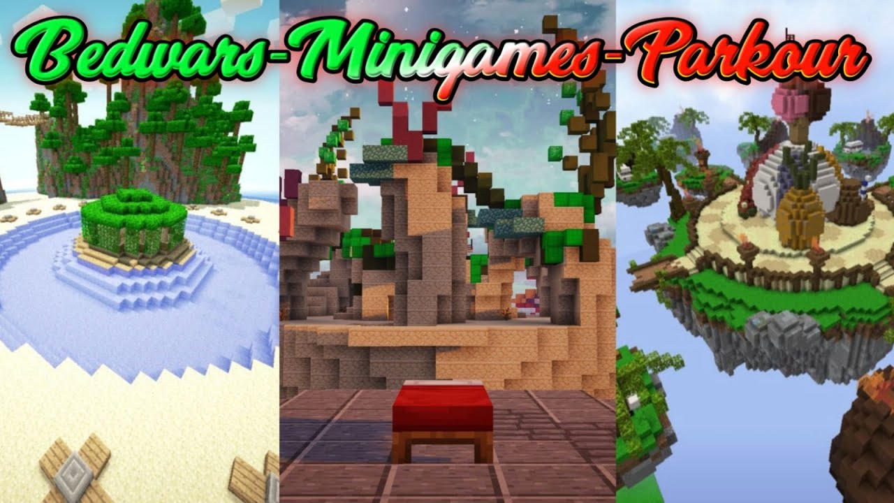 MINECRAFT LIVE STREAM : PARKOUR - BEDWARS - MINIGAMES - SURVIVAL - YouTube