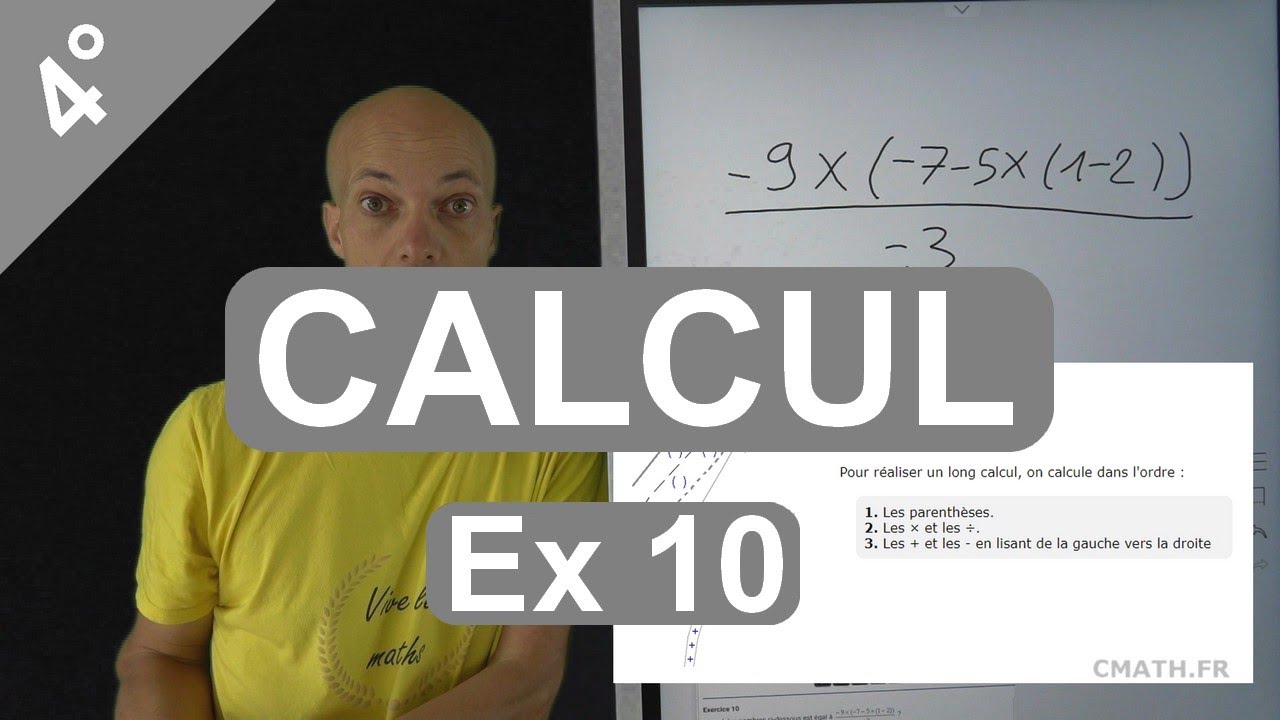 Calcul difficile sur les nombres relatifs - YouTube