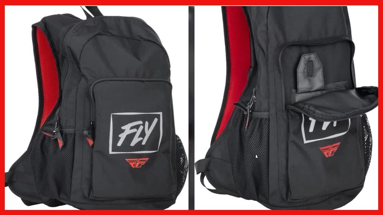 Fly Racing 2022 Jump Pack Backpack (Black/Grey/Red) - YouTube