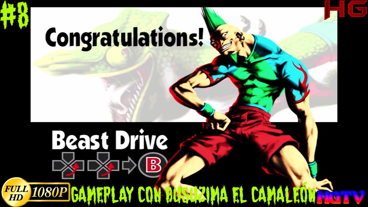Bloody Roar 2 l Modo Arcade Con Busuzima El Camaleón Gameplay Todos Los ...