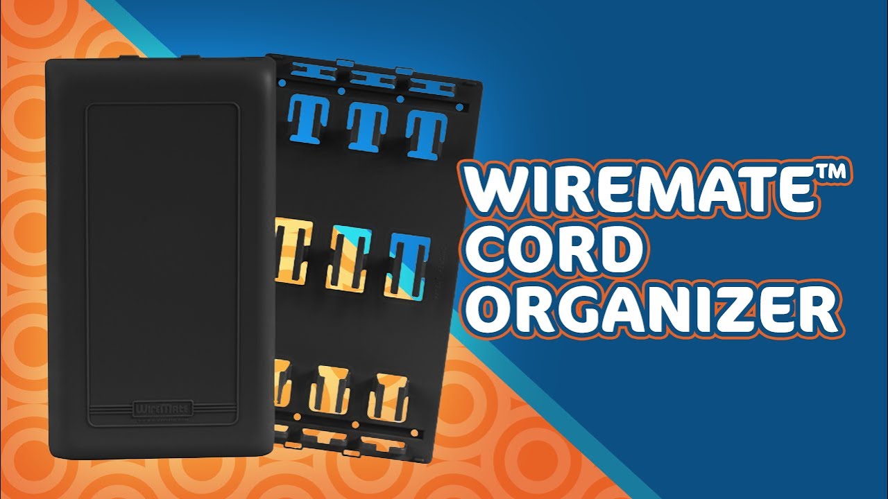 WireMate™ Cord Organizer - YouTube