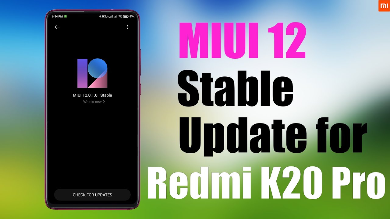 MIUI 12 Stable Update for Redmi K20 Pro with Short Review June 2020 - YouTube