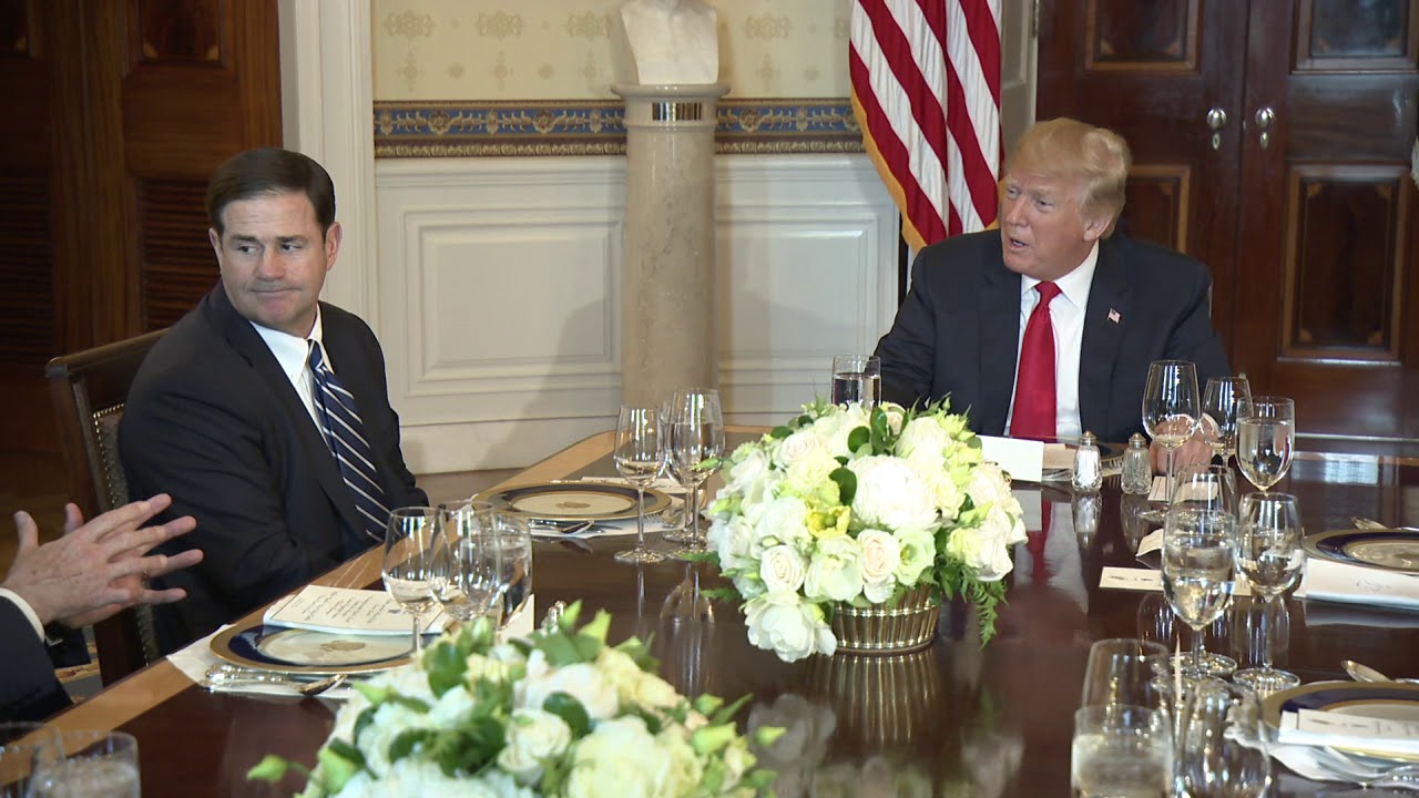 President Trump has Dinner with Governors on Border Security and Safe ...