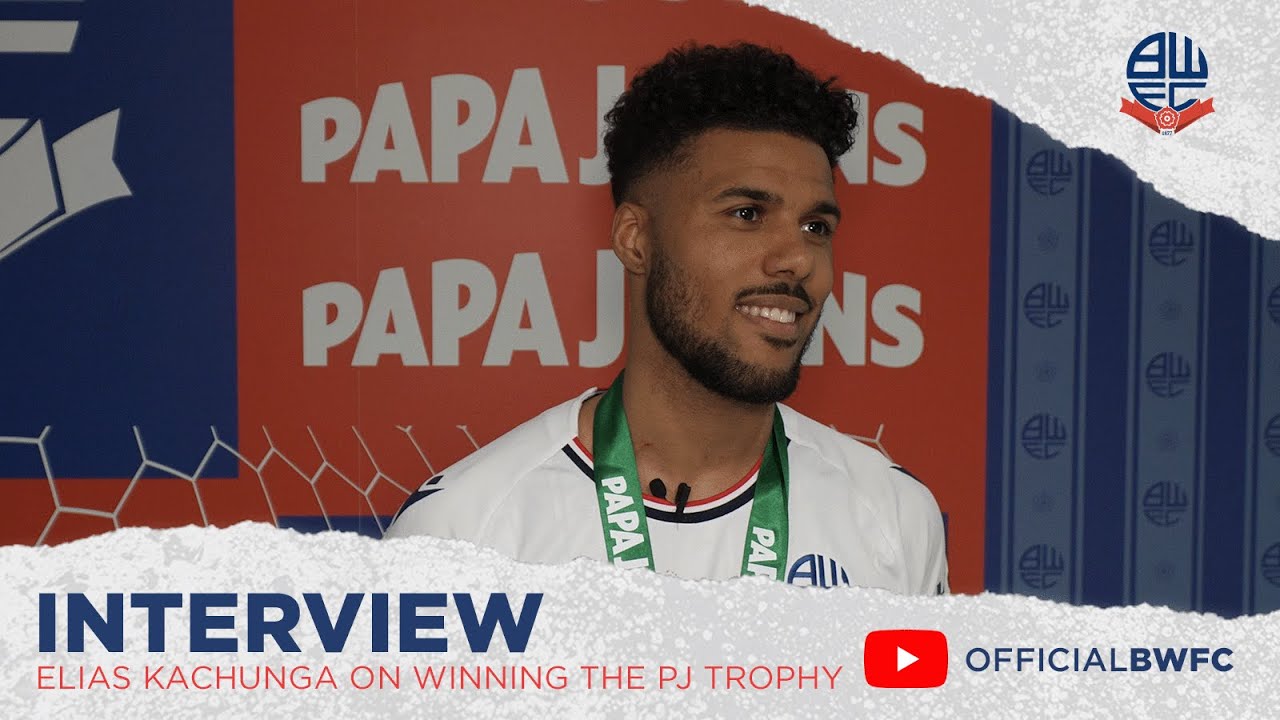 ELIAS KACHUNGA | Forward on winning the Papa Johns Trophy - YouTube