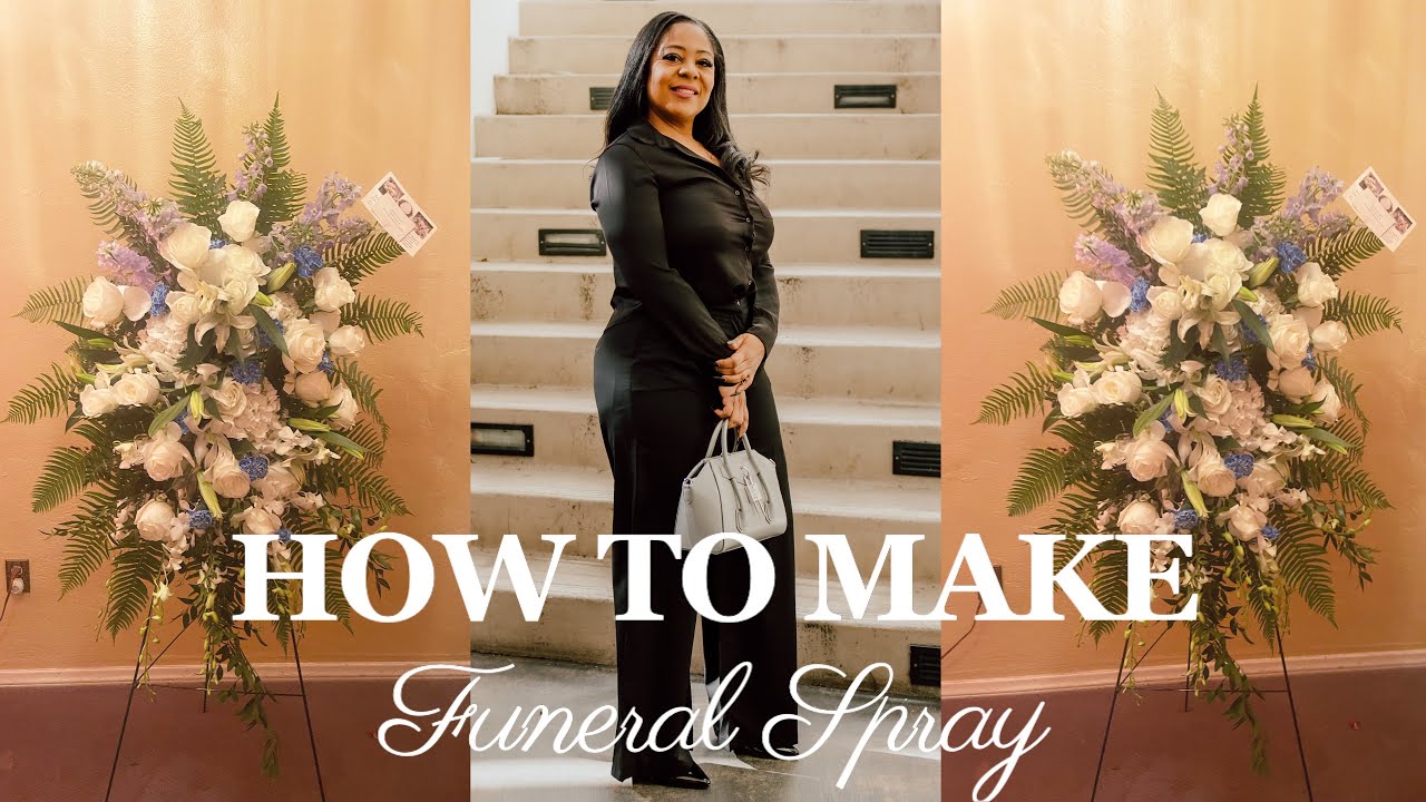 Floral Funeral Spray Made Easy - YouTube