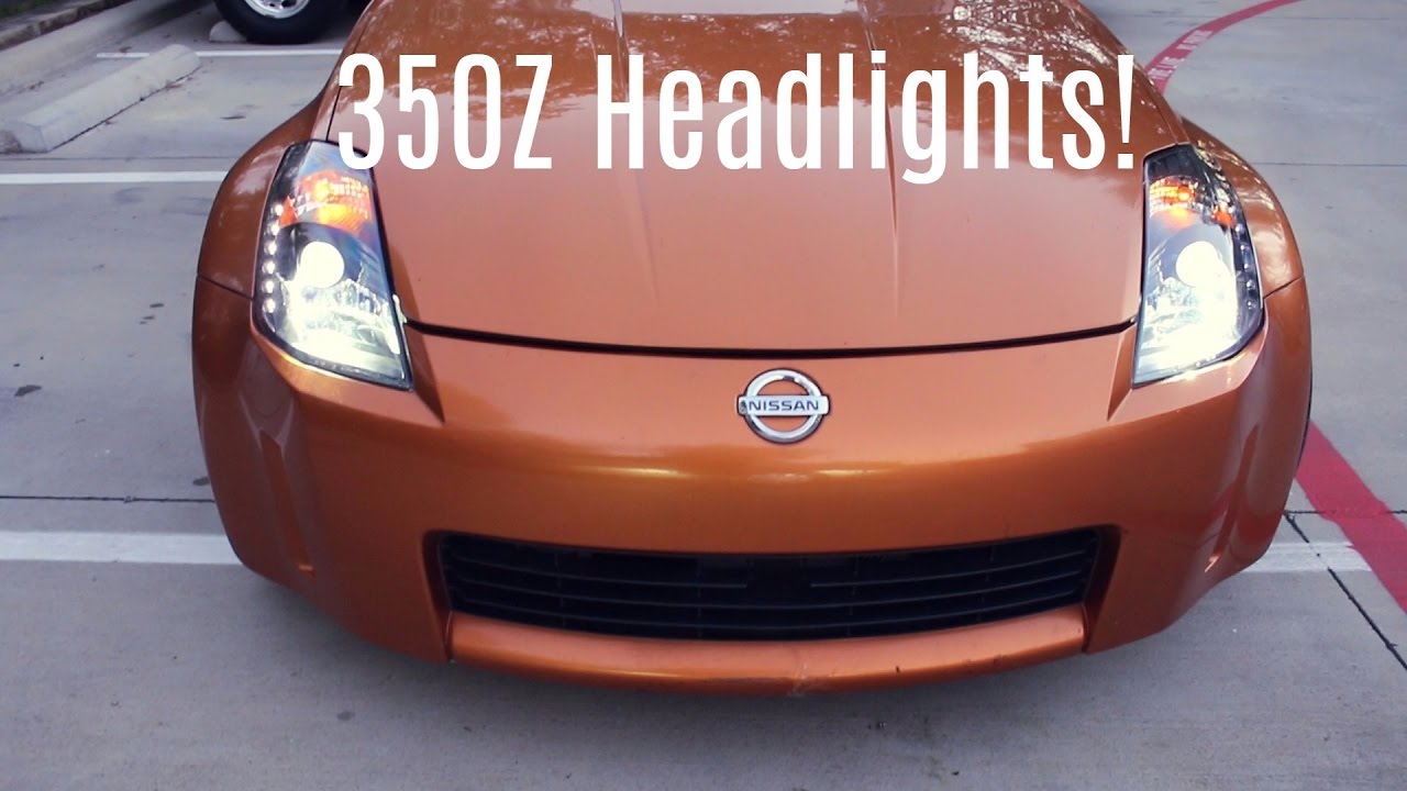 Project 350z: New Headlights! - YouTube