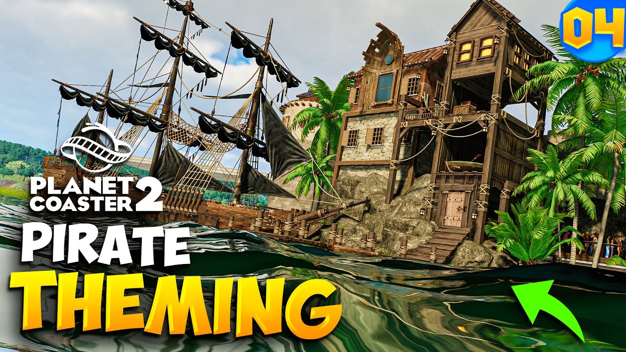 Building a PIRATE TOWN in Planet Coaster 2! (#4) - YouTube