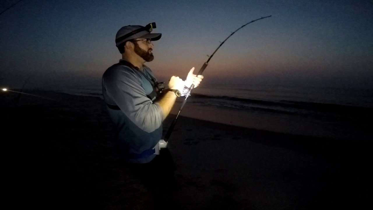 Surf Fishing for Sharks - YouTube