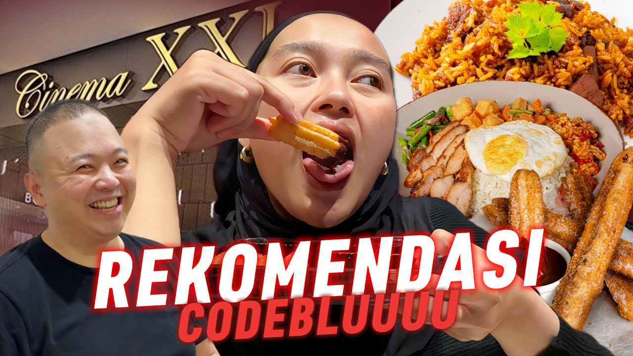 GREBEK CAFE XXI !! BELI SEMUA MAKANAN REKOMENDASI CODEBLU!! - YouTube