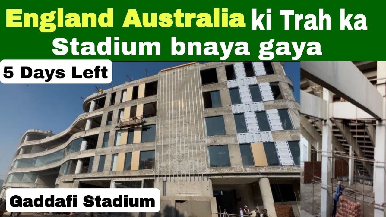 Gaddafi stadium renovation update || New Project Complete - YouTube