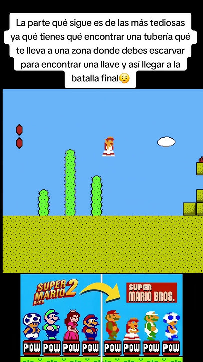 La princesa Peach pasó el nivel 1 del mundo 6 del Super Mario Bros 2. #supermariobros2 #peach ...