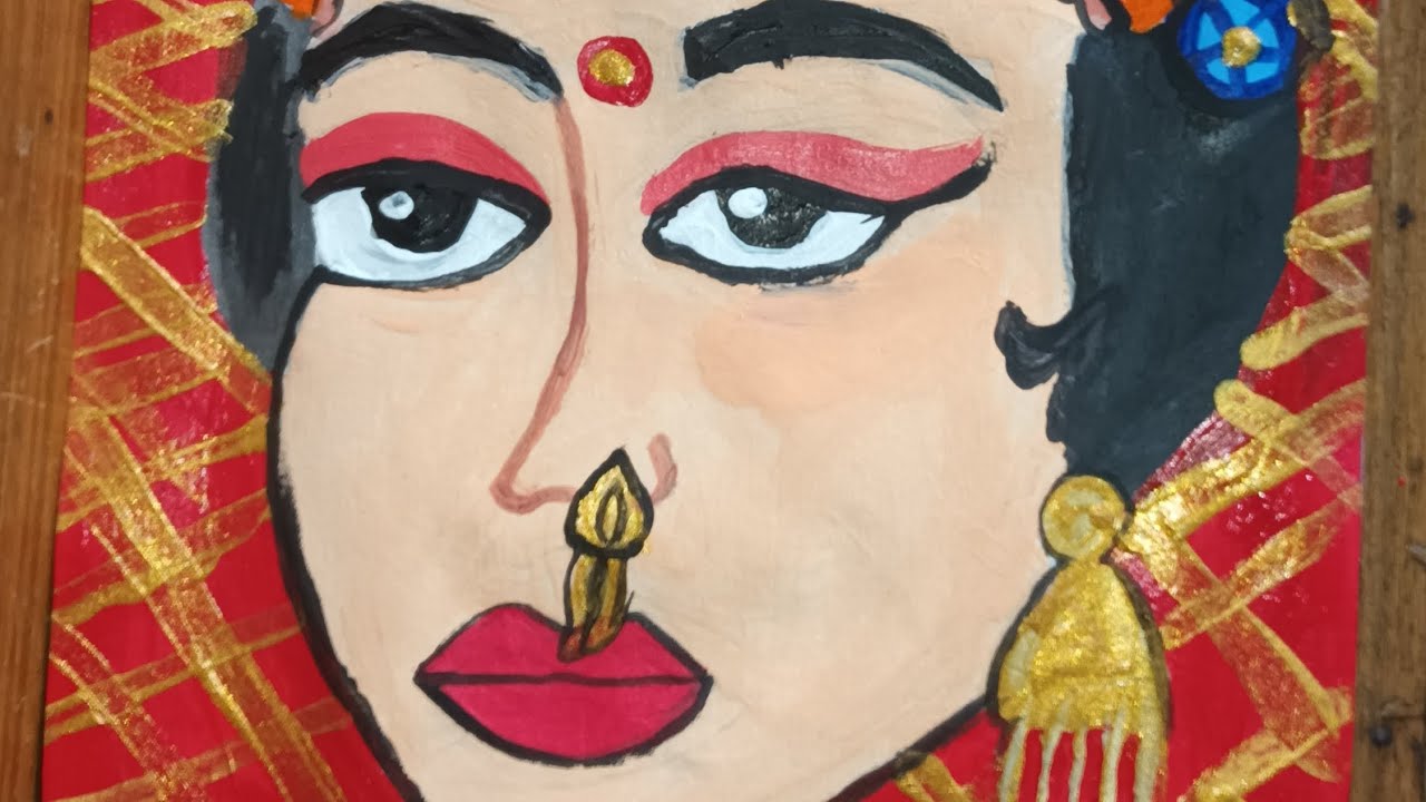 Maa durga face painting #youtube #jaimaadurga #navratrispecial # ...