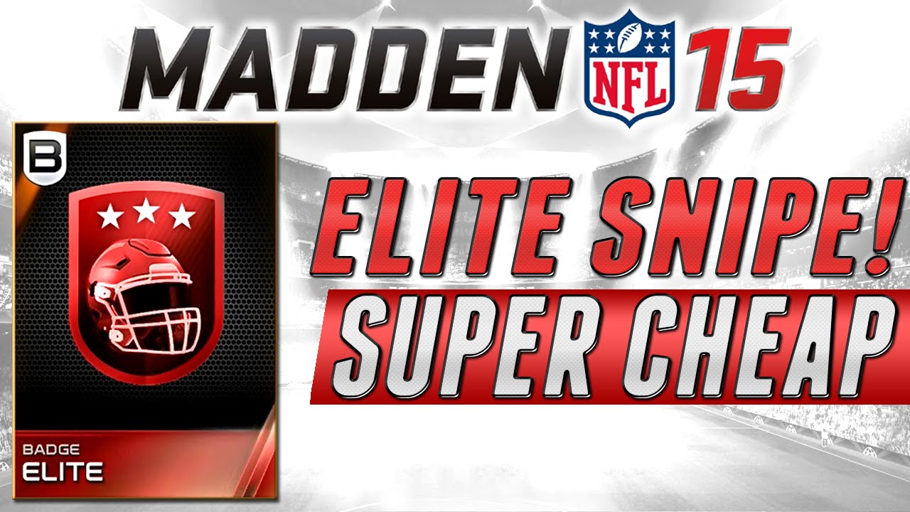 MUT 15 - ELITE BADGE SNIPED plus 20 Badge Pack Opening in Madden 15 ...