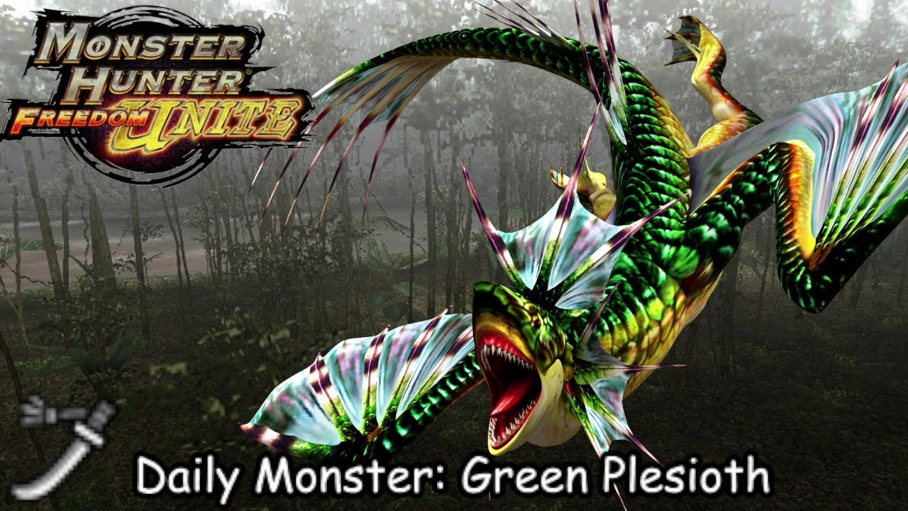 Daily Hunt #74 - Green Plesioth (MH Freedom Unite) - YouTube