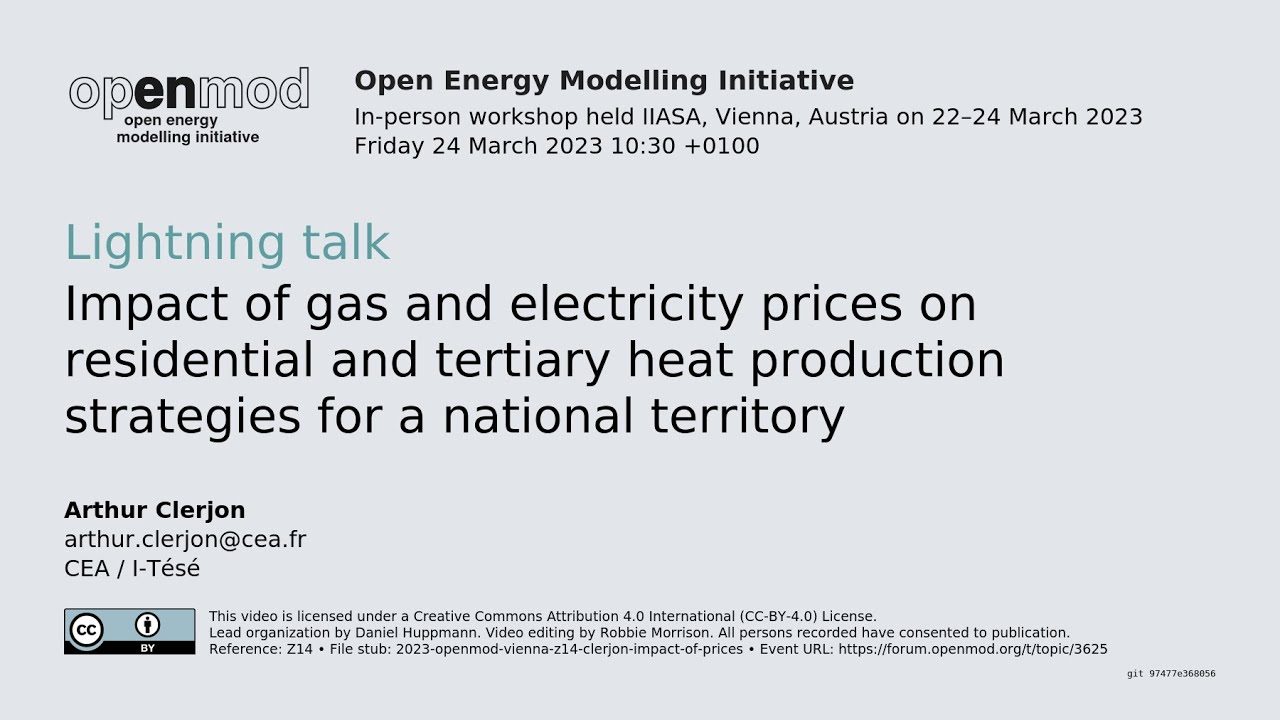 Impact of gas and electricity prices on residential and tertiary heat ...