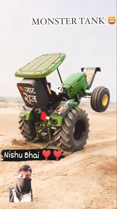 John Deere tractor stunt 🤯 Nishu Deswal #stunt #shorts #shortvideo #trending #song - YouTube