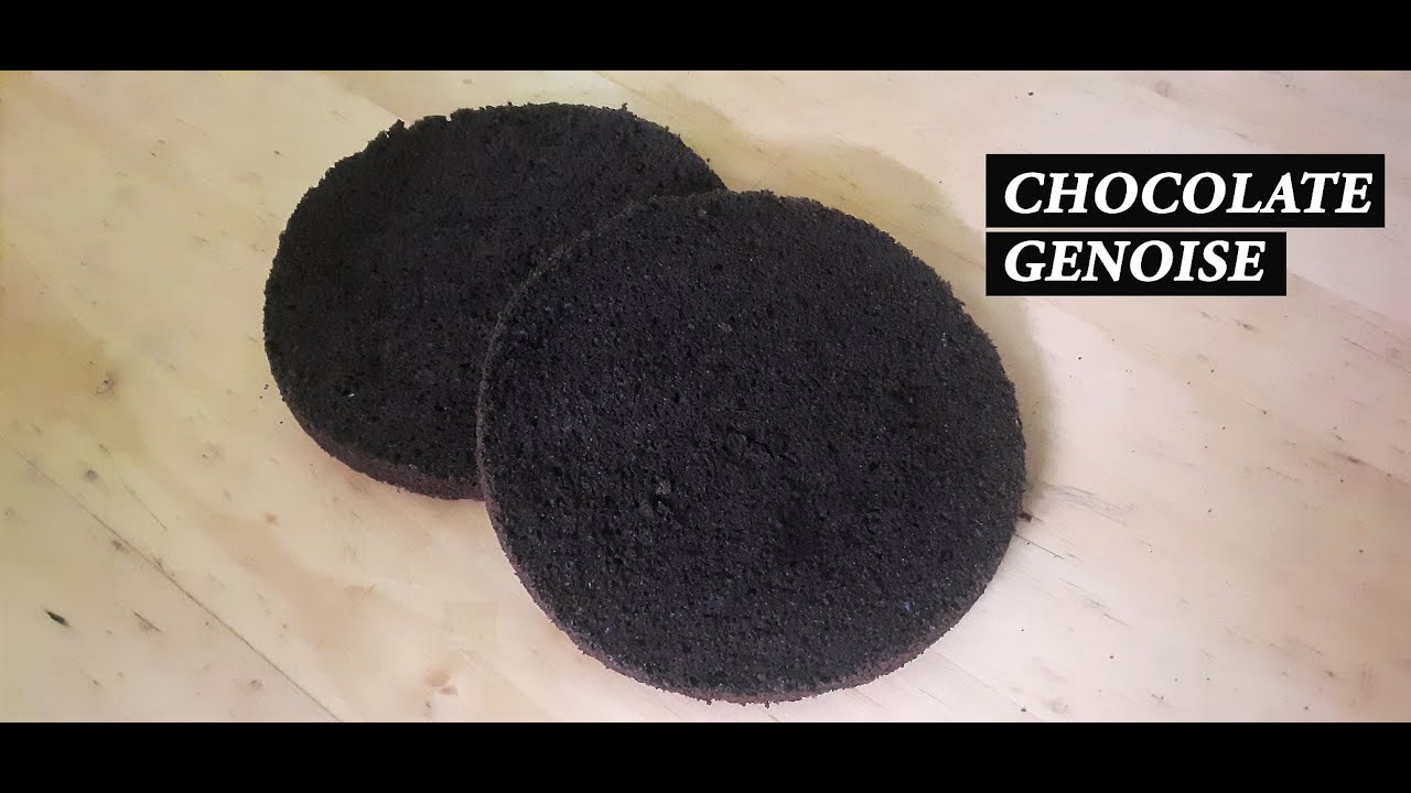 Chocolate genoise sponge / Chocolate cake basic sponge - YouTube