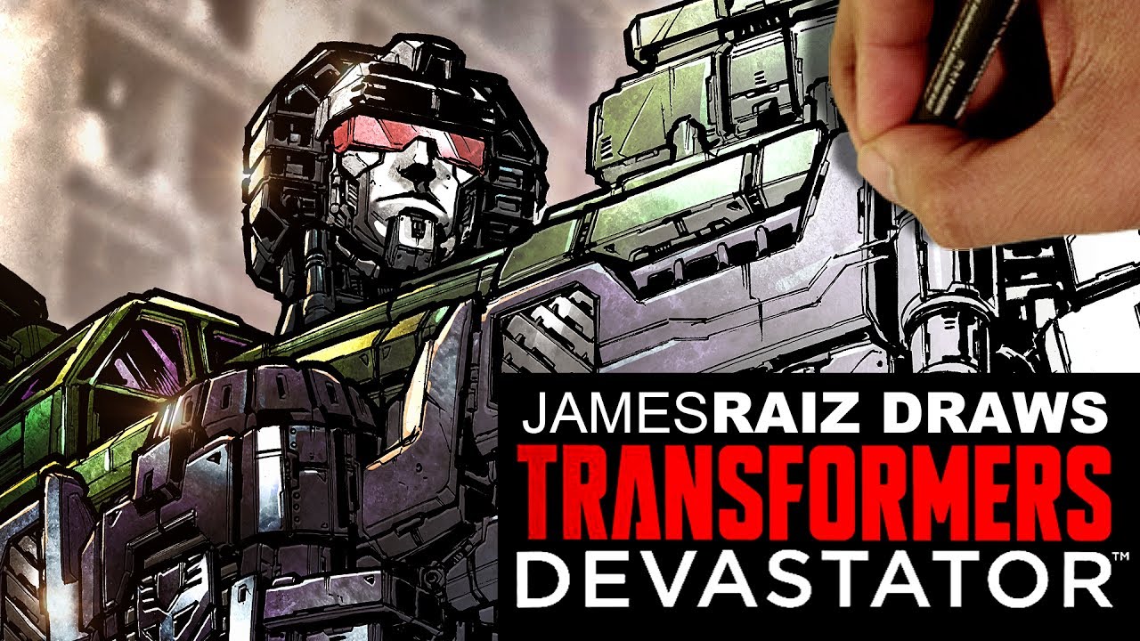 DRAWING TRANSFORMERS DEVASTATOR IN FULL COLOR! - YouTube