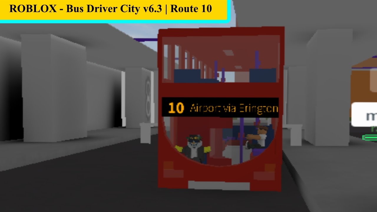 ROBLOX - Bus Driver City v6.3 | Route 10 - YouTube