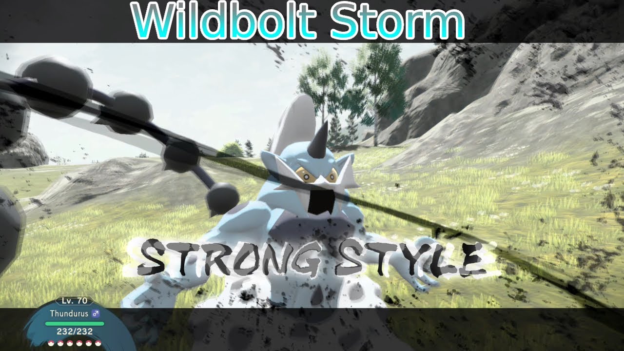 Thundurus uses Wildbolt Storm [Pokémon Legends: Arceus] - YouTube