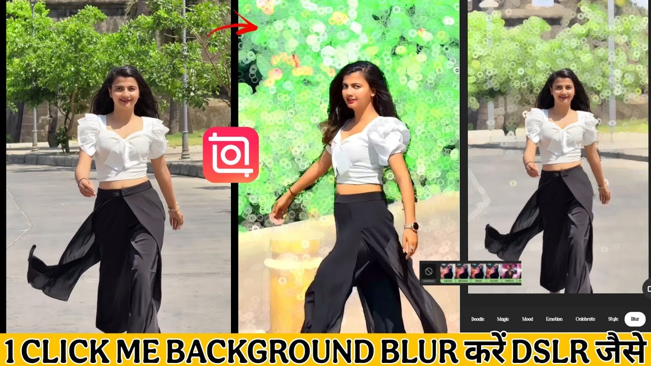 How To Blur Video Background In Inshot App | Background Blur Video ...