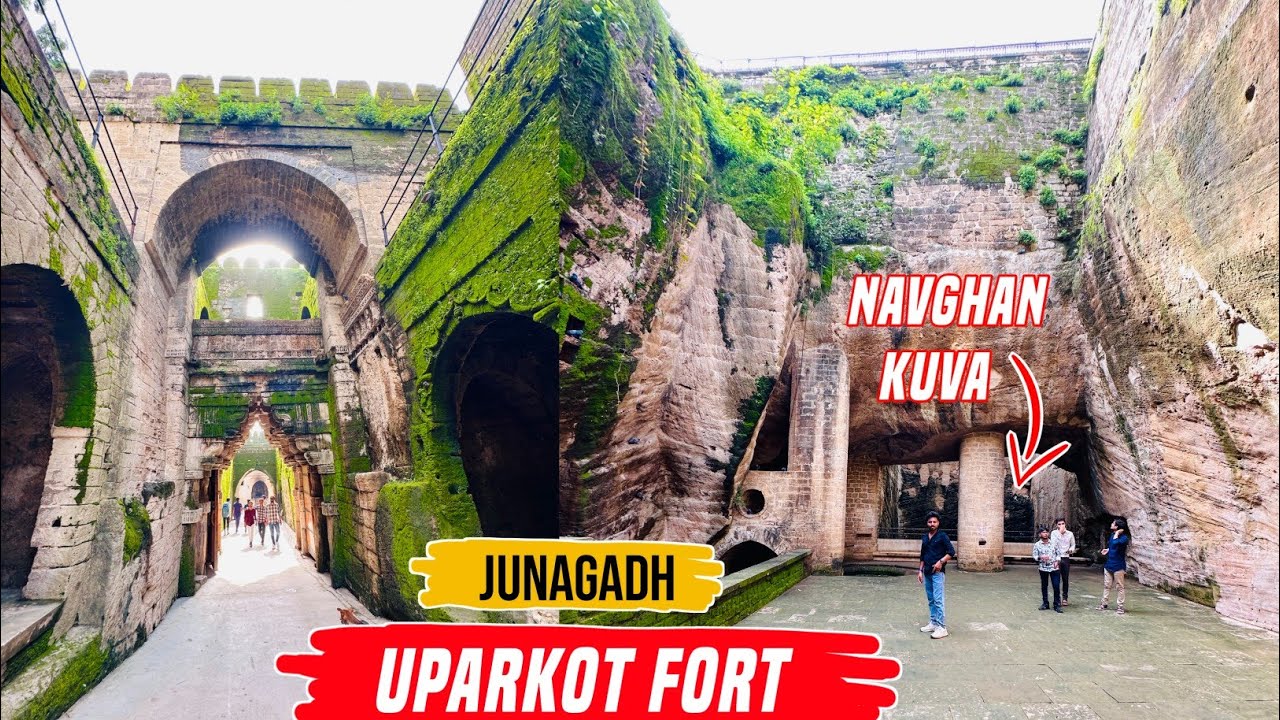 Uparkot Fort History | Adi-Kadi Vav | Navghan Kuvo Junagadh 2025 - YouTube