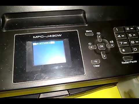 Cara Cleaning power Printer Brother MFC J430W melalui maintenance - YouTube