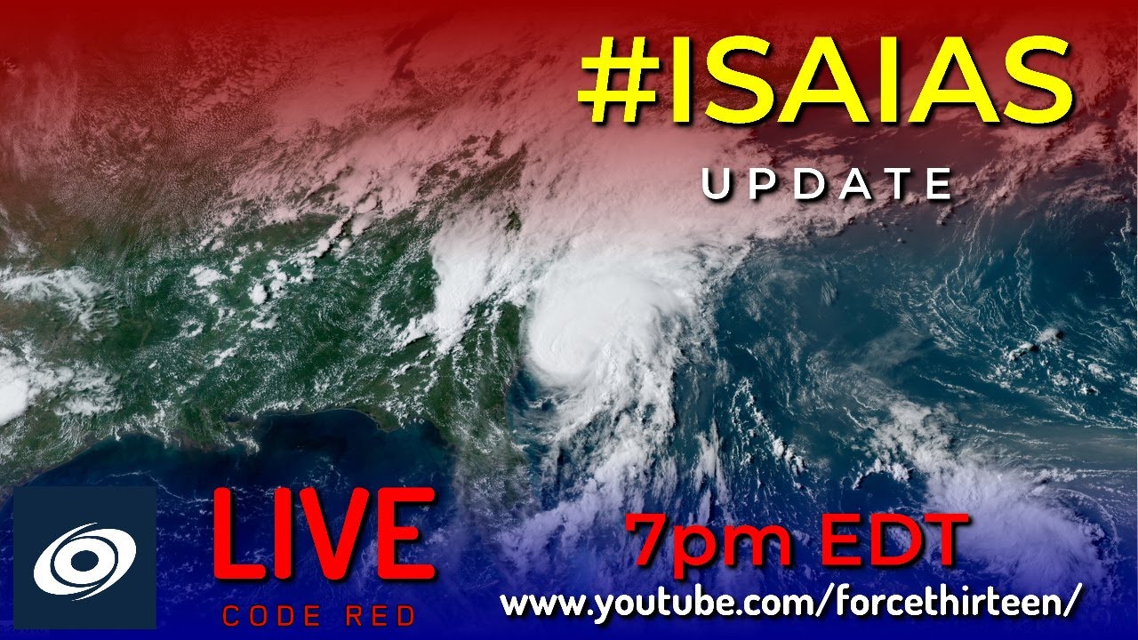 Hurricane Isaias Strengthening Near Landfall - Live Coverage - YouTube