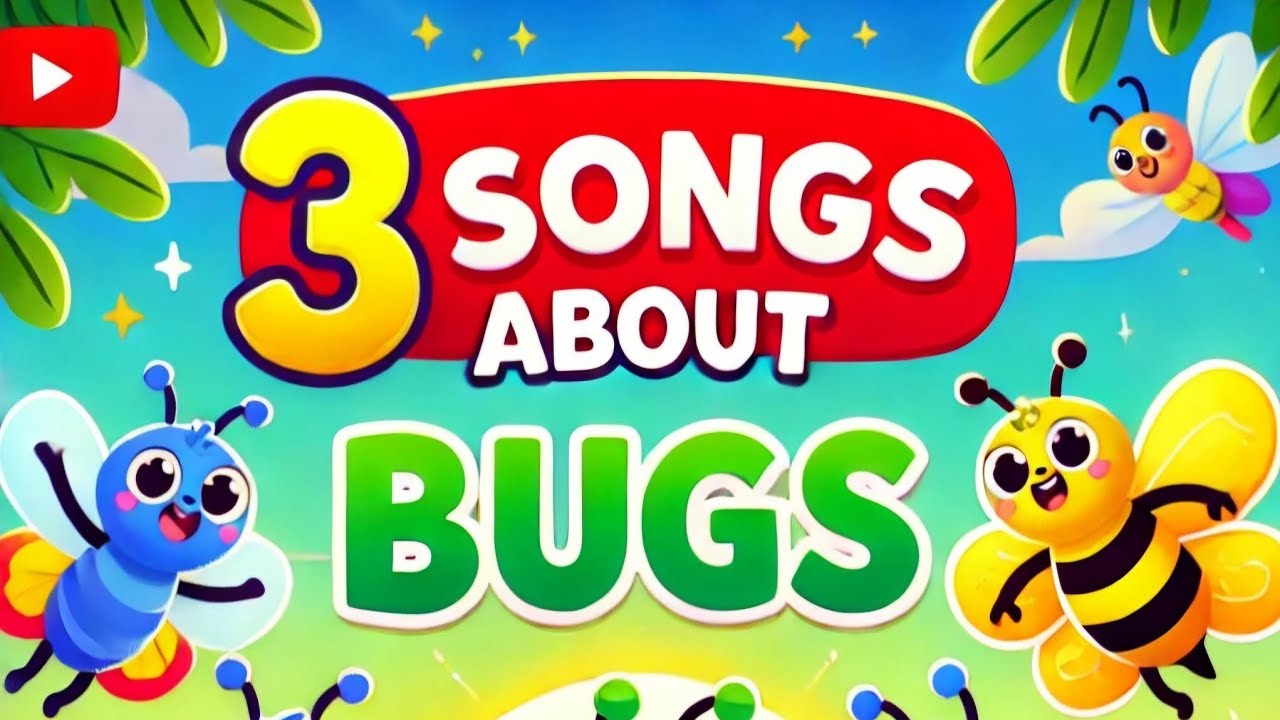 3 Songs About Bugs: Learn and Sing Along with Fun Bug Songs! 🐞🦋🎶 - YouTube