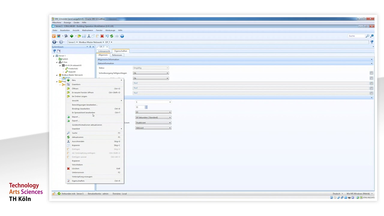 Arbeiten mit Schneider Electric Building Operation WorkStation 1.9 ...
