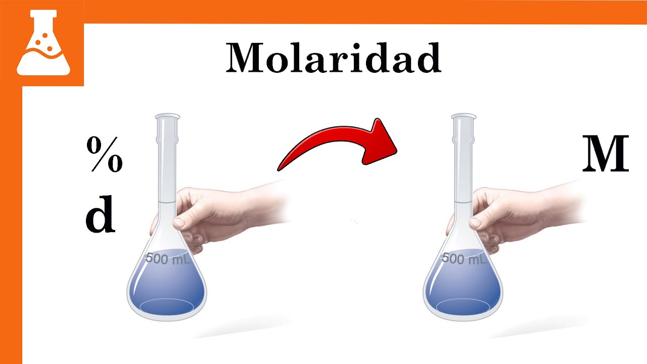 Obtener MOLARIDAD a partir de PORCENTAJE - YouTube