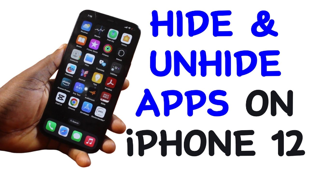How to Hide and Unhide Apps on iPhone 12 iOS 18 - YouTube