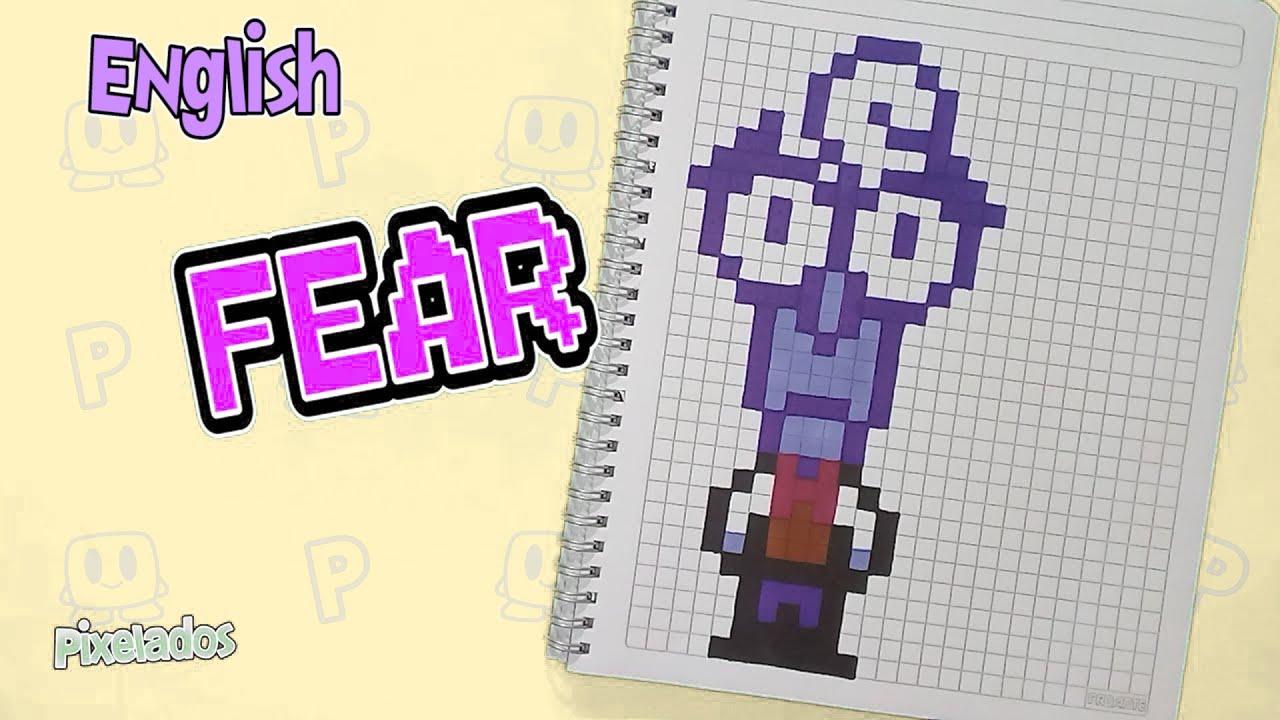 🎨How to draw Fear from Inside Out 2 step by step in pixel art ...