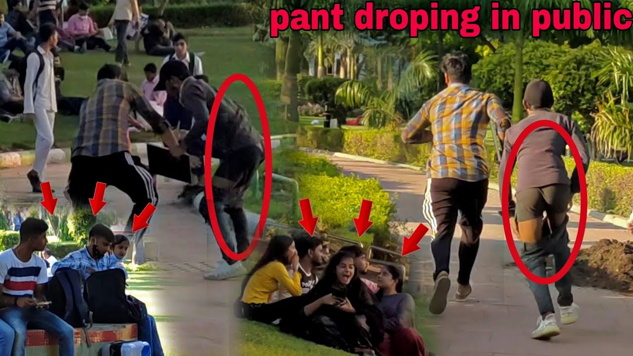 Pant Dropping in Public | Funny Pranks | Epic reaction | Gaurav Prank ...