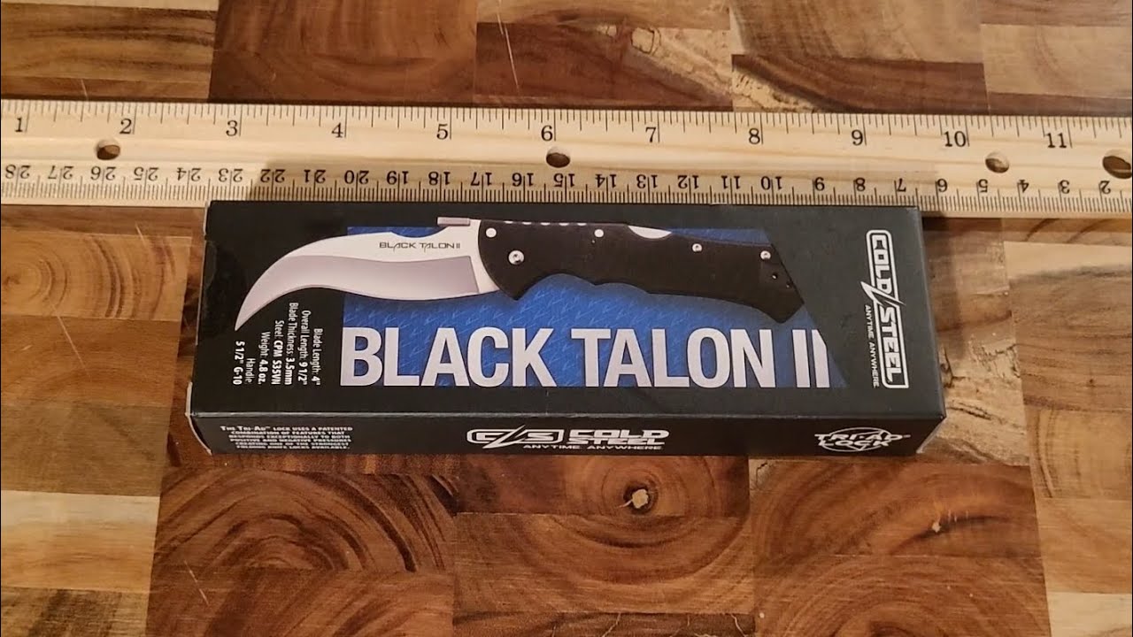 Cold Steel Black Talon 2 unboxing and first impressions # ...