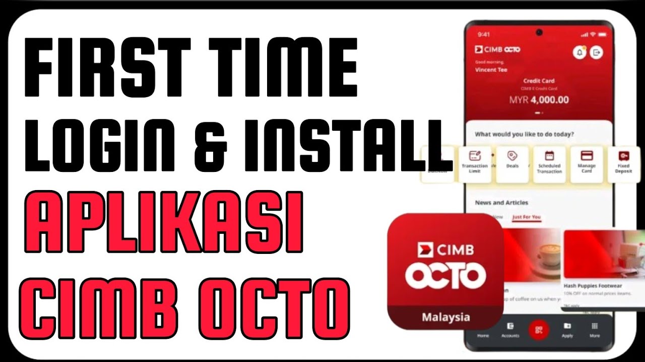 First Time Login & Install Aplikasi Cimb Octo | Cimb Click - YouTube