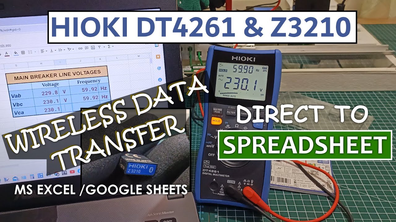 [ENG SUB]HIOKI DT4261 & Z3210: How To Use MS EXCEL Direct Input ...