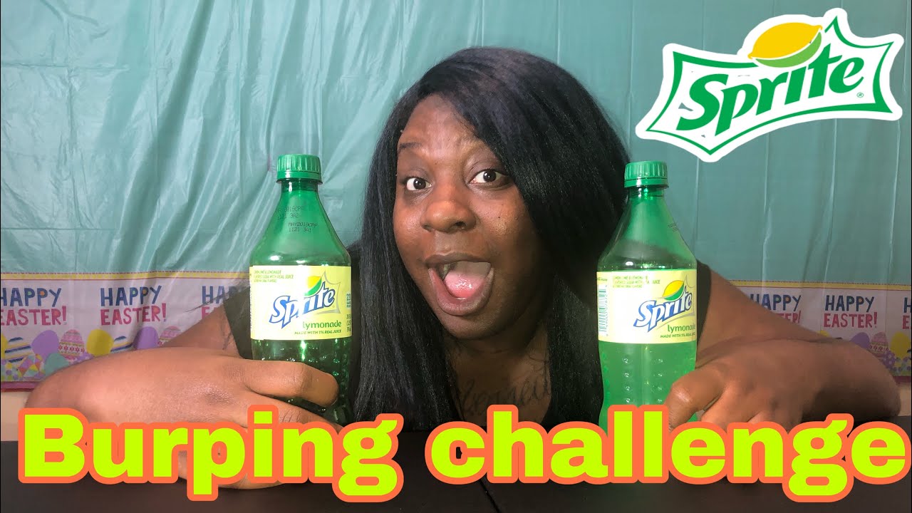 Burping challenge Sprite and lemonade with loud burping noises - YouTube