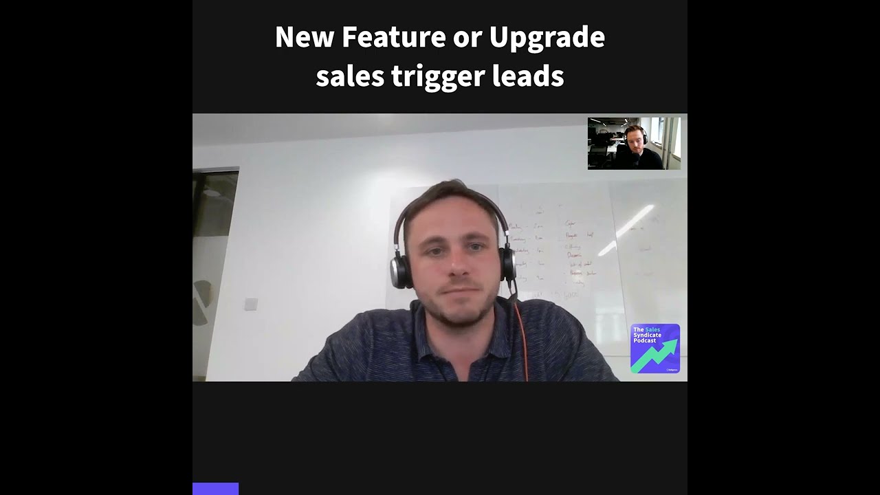 New feature or upgrade sales trigger leads, with Nic Biffen @selligence ...