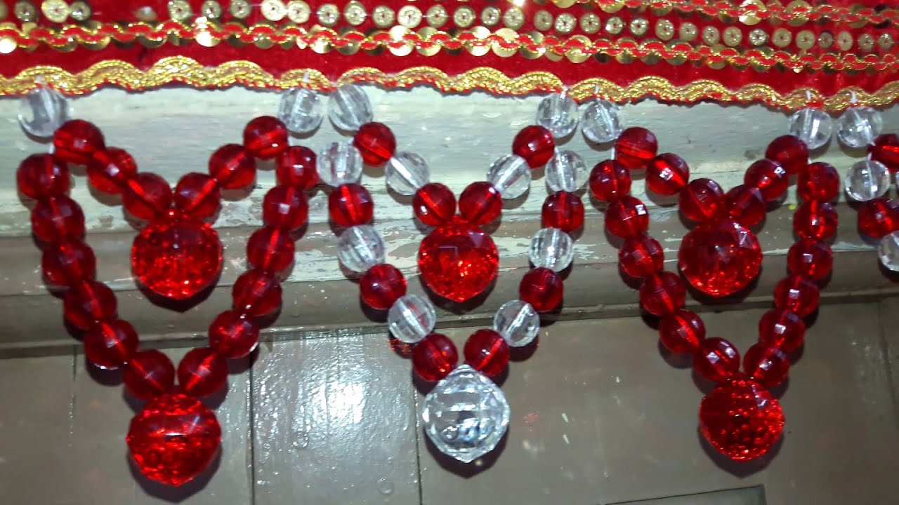 How to Make Crystal Toran For Home Decor | NEW Toran Design 2023 - YouTube