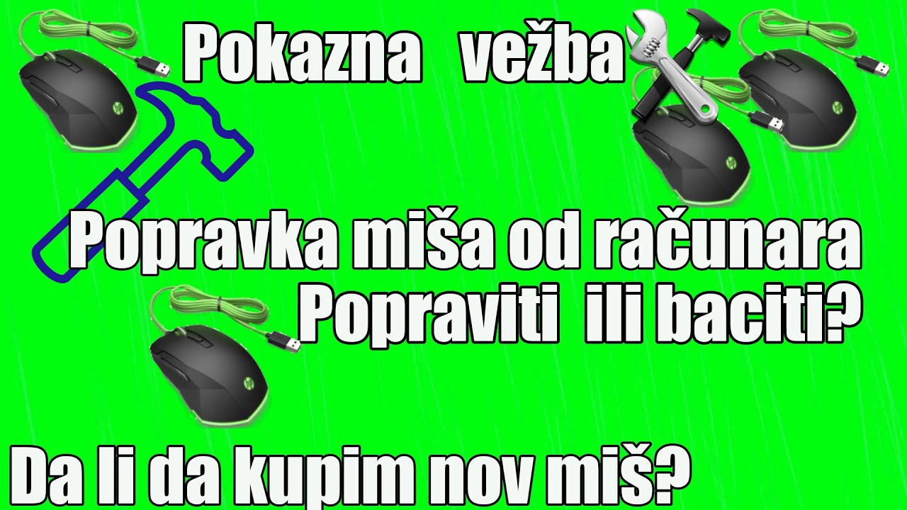 Kako popraviti miš od racunara - YouTube