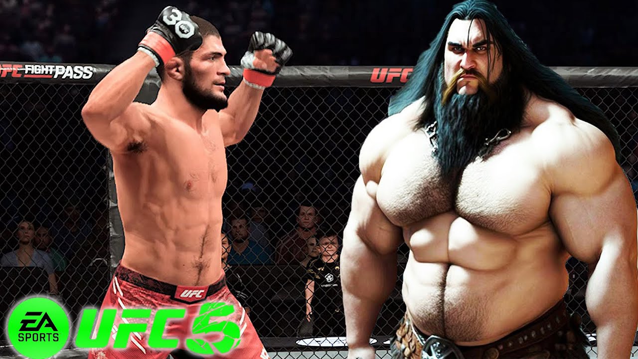 Khabib Nurmagomedov vs. Barbarian Viking (EA sports UFC 5) - YouTube