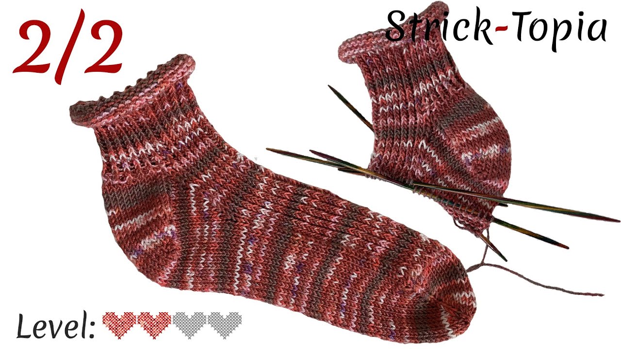 Sportliche Sommersneaker Socken stricken leicht gemacht - Video 2/2 ...