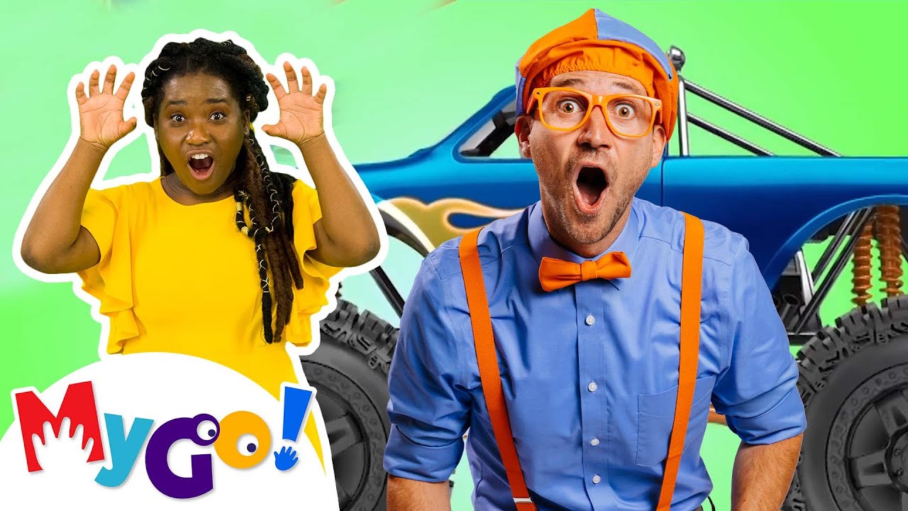 Monster Truck Song - Roaring Engines! | Blippi | MyGo! Sign Language ...