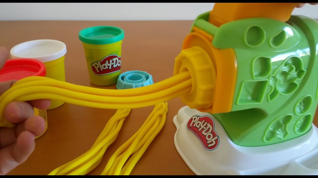 Learning colors with Play-Doh for kids: how to make pasta - YouTube