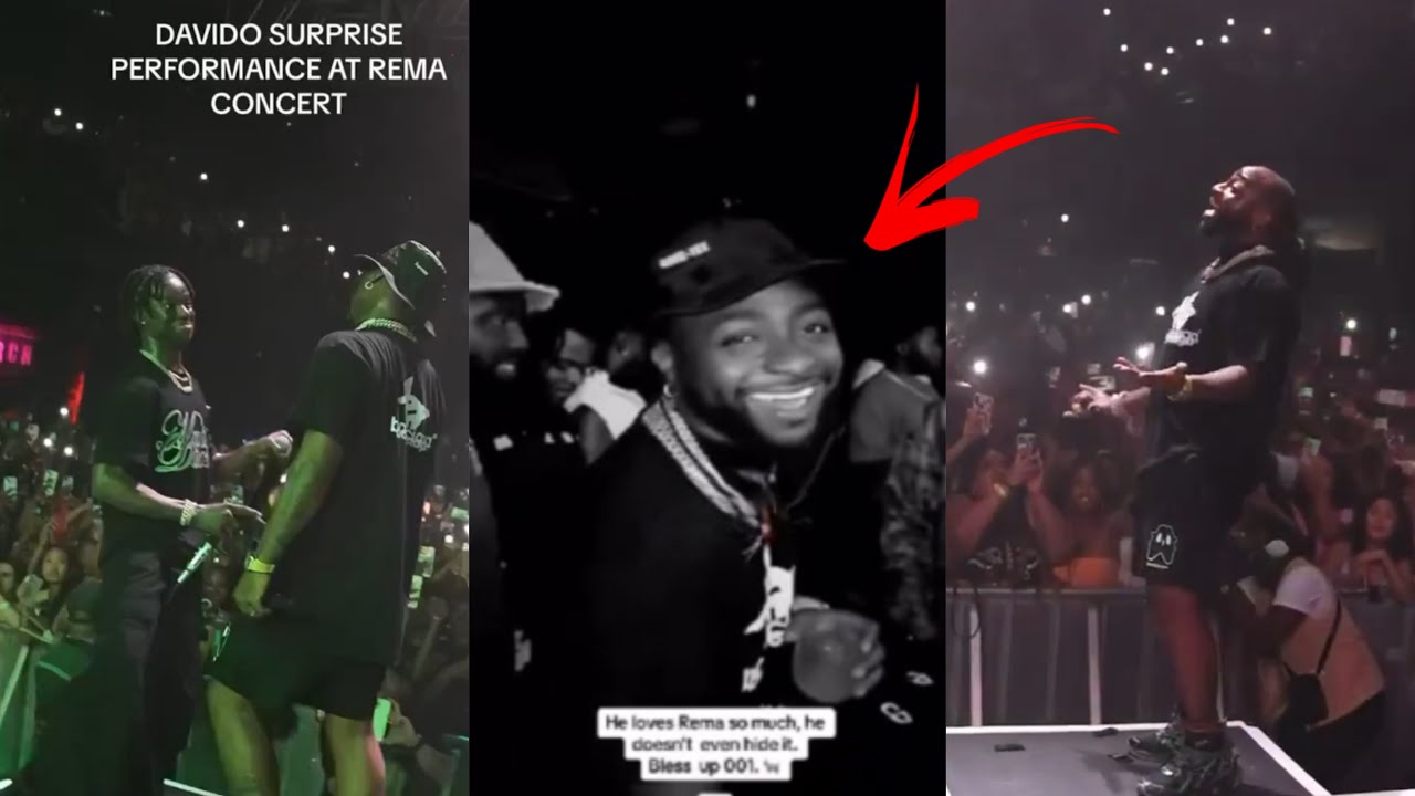 Davido Catch at Rema O2 Arena Concert in London as Davido Came Out to ...