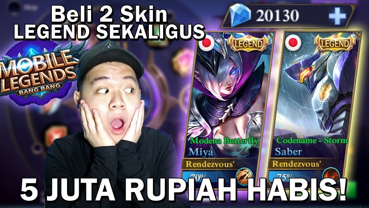 5 JUTA HABIS BELI SEMUA SKIN LEGEND! 20.000 DIAMONDS! - YouTube