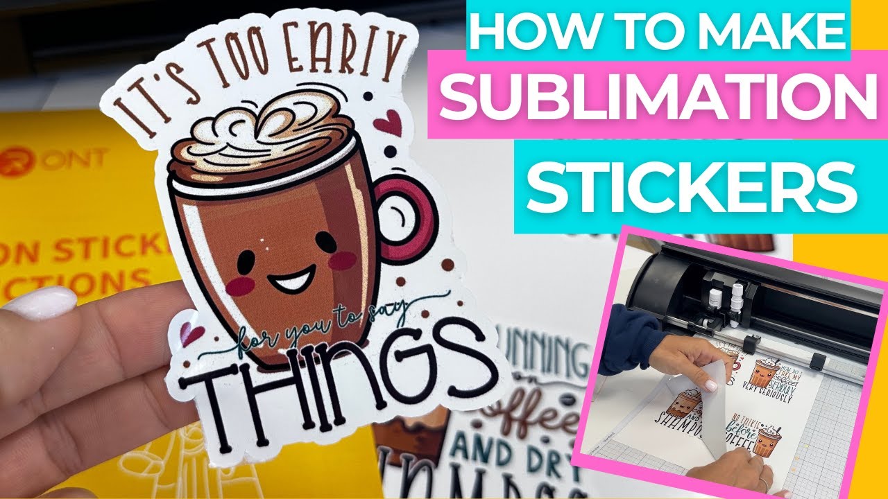 How to Make Sublimation Stickers with HTVRont Paper [Tutorial +Review ...